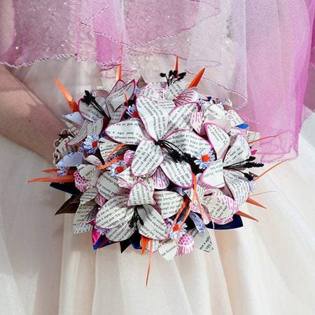 Tropical Terry Pratchett book flower bouquet – Paper Jackdaw